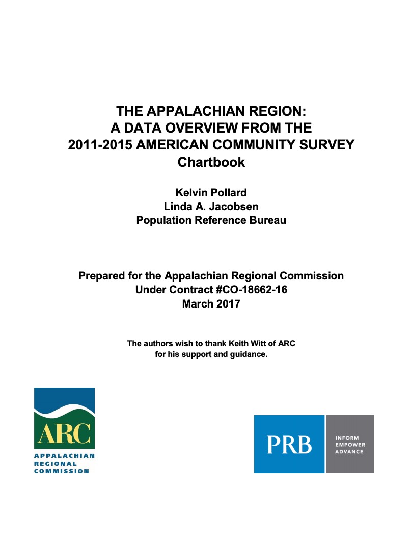 The Appalachian Region: A Data Overview From the 2011-2015 American ...